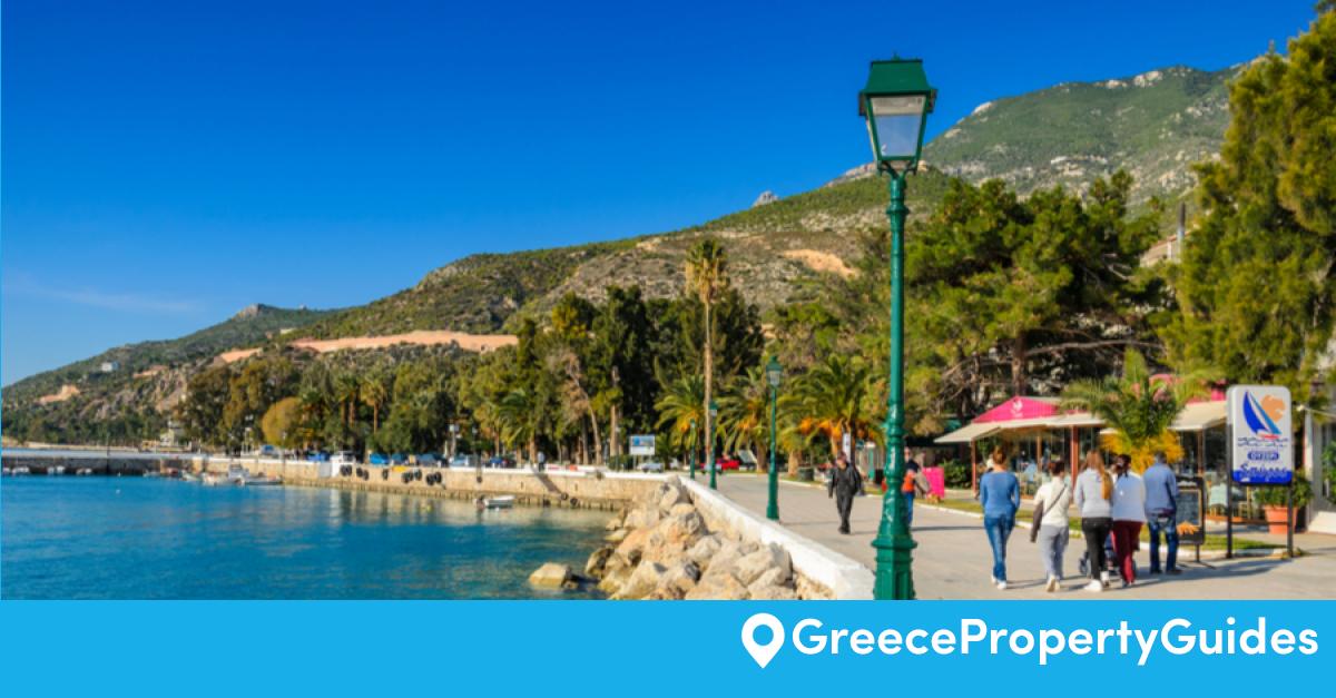 The Gulf of Corinth offers seaside homes just an hour from Athens ...